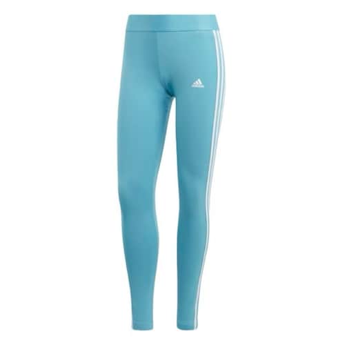 Mallas Adidas Essentials 3 Franjas Azules para Dama.