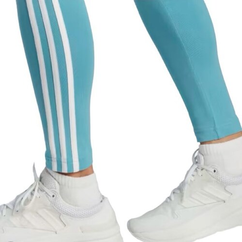 Mallas Adidas Essentials 3 Franjas Azules para Dama.