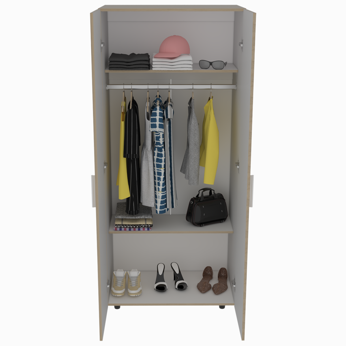 CLOSET ARMABLE MODELO HOGAR BASICO ROVERE EXCELSIOR.