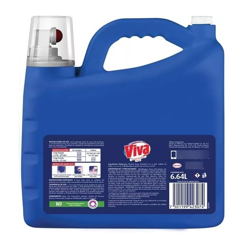 Vivá Detergente Líquido Quitamanchas Total Regular de 6.64 litros