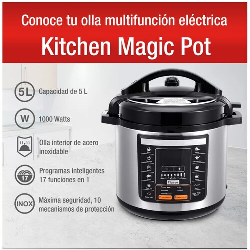 Olla de Presión Eléctrica Koblenz Kitchen Magic Pot KMP-1000 IN