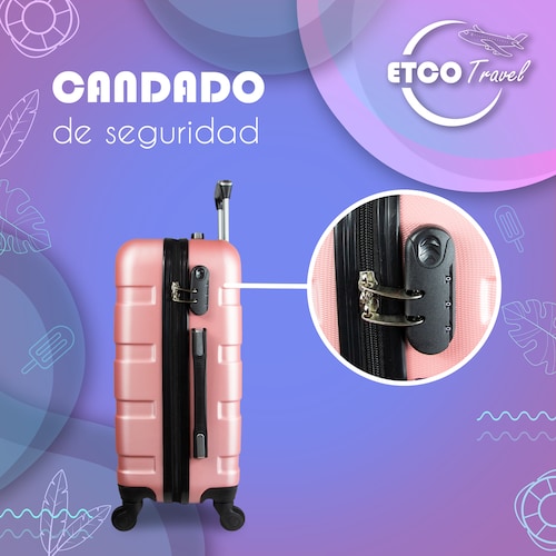 Maleta De Viaje Ligera 10 kgs. Equipaje Ruedas De Mano Etco Travel ...