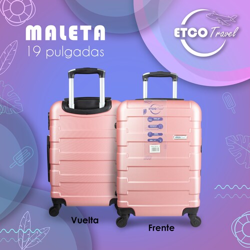 Maleta De Viaje Ligera 10 kgs. Equipaje Ruedas De Mano Etco Travel ...