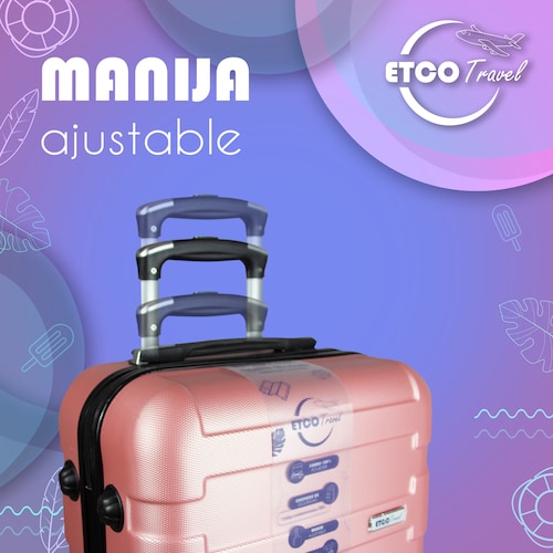 Maleta De Viaje Ligera 10 kgs. Equipaje Ruedas De Mano Etco Travel ...