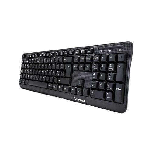 TECLADO VORAGO KB-102 MULTIMEDIA USB NEGRO