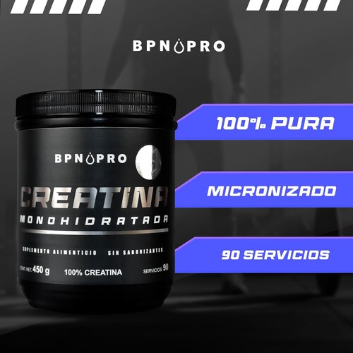 Creatina Monohidratada Alta Pureza Suplemento Polvo Bpn Pro