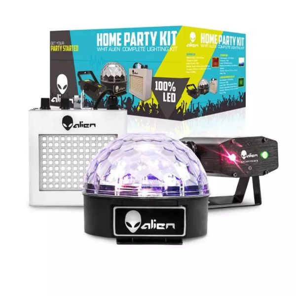 Kit alien pro kit home party laser multipuntos, estrobo y erizo - Sears