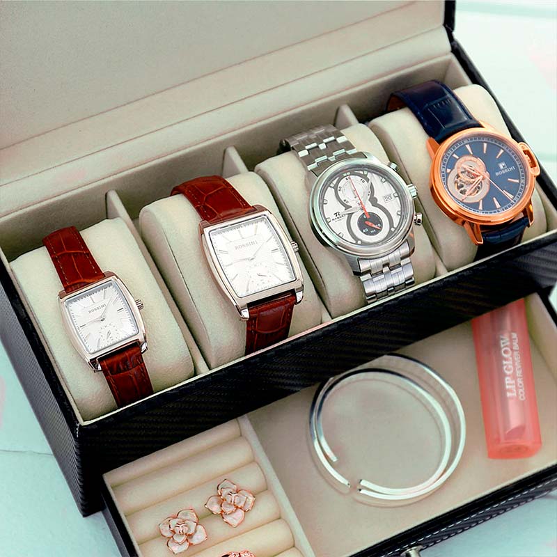 Relojero con compartimento exhibidor de joyeri­a 2 niveles - Sears