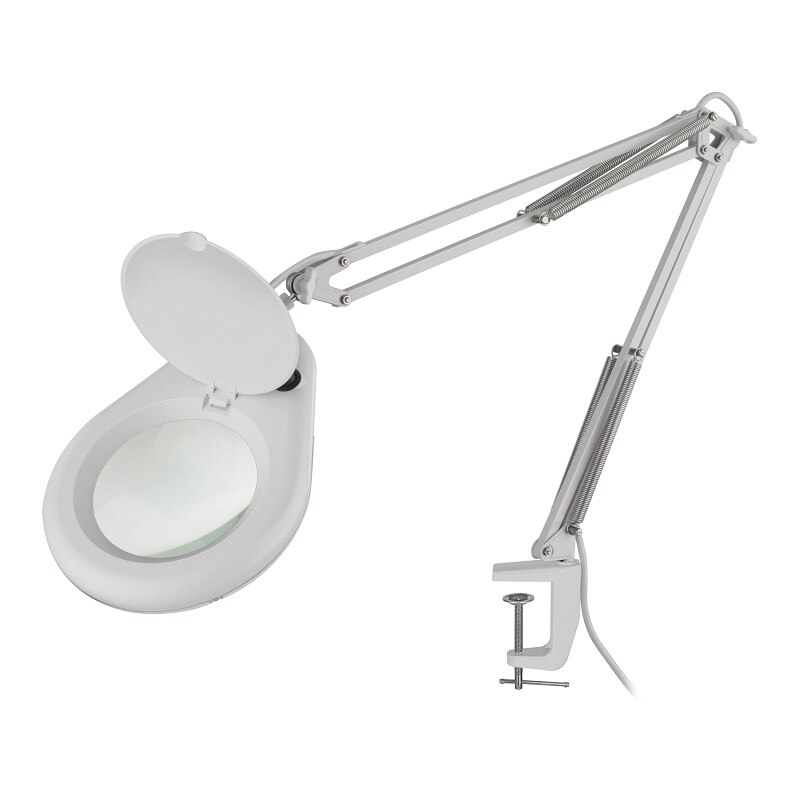 Lámpara Led Con Lupa 5x Y Brazo Articulado Blanca Sears
