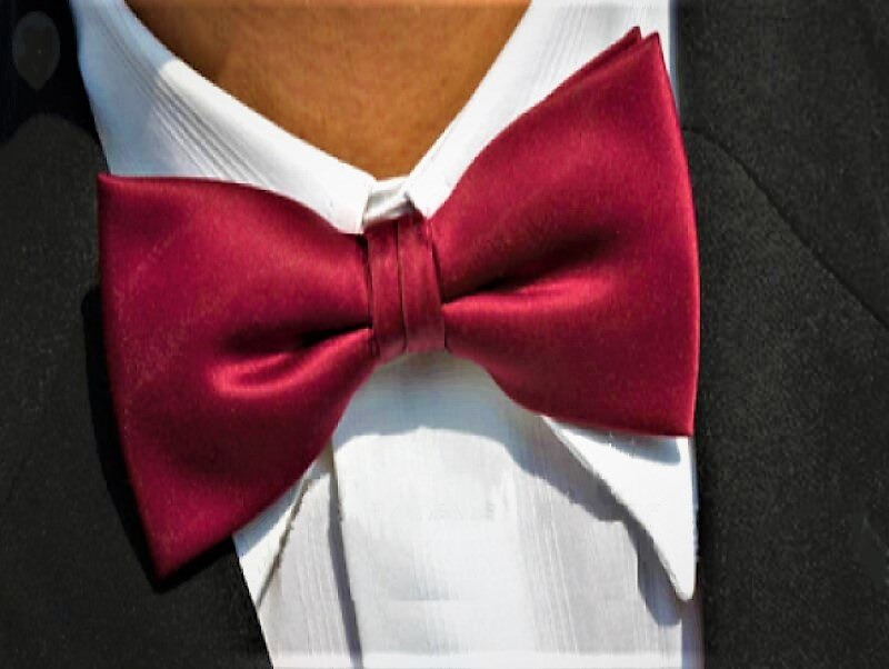 Moño rojo formal 100% poliester bodas, aniversarios by puentes denver ...