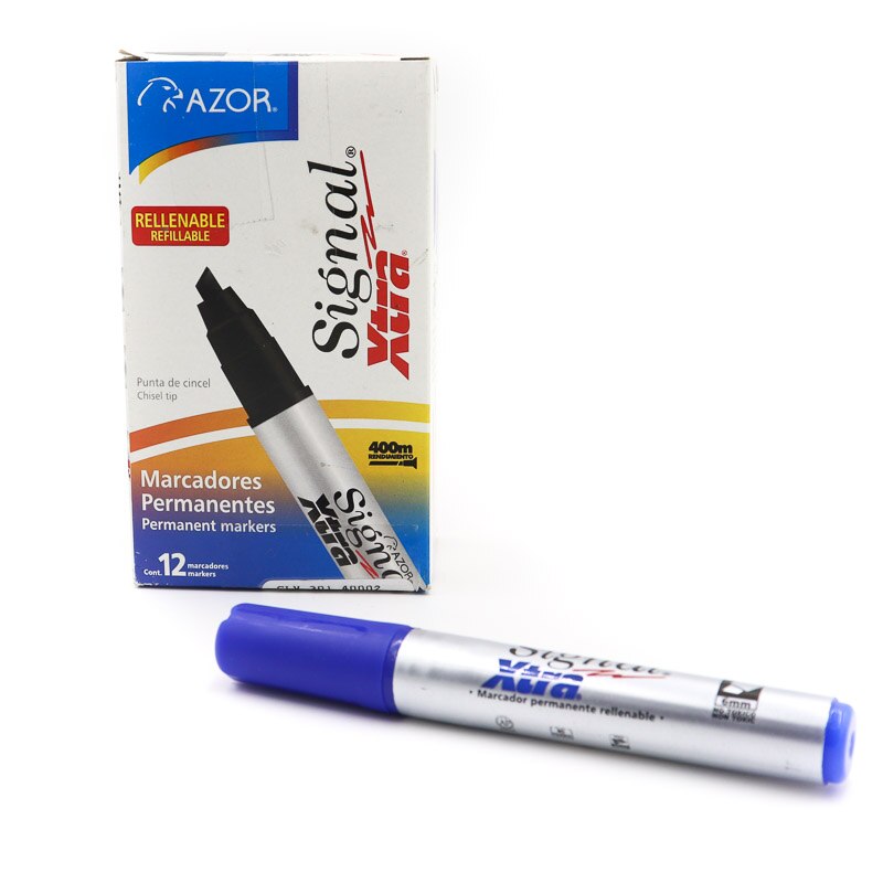 Marcador permanente grueso signal xtra caja con 12pzas - Sears