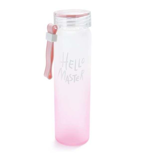 Botella termo sellingo cristal glass multicolor rosa edición limitada ...