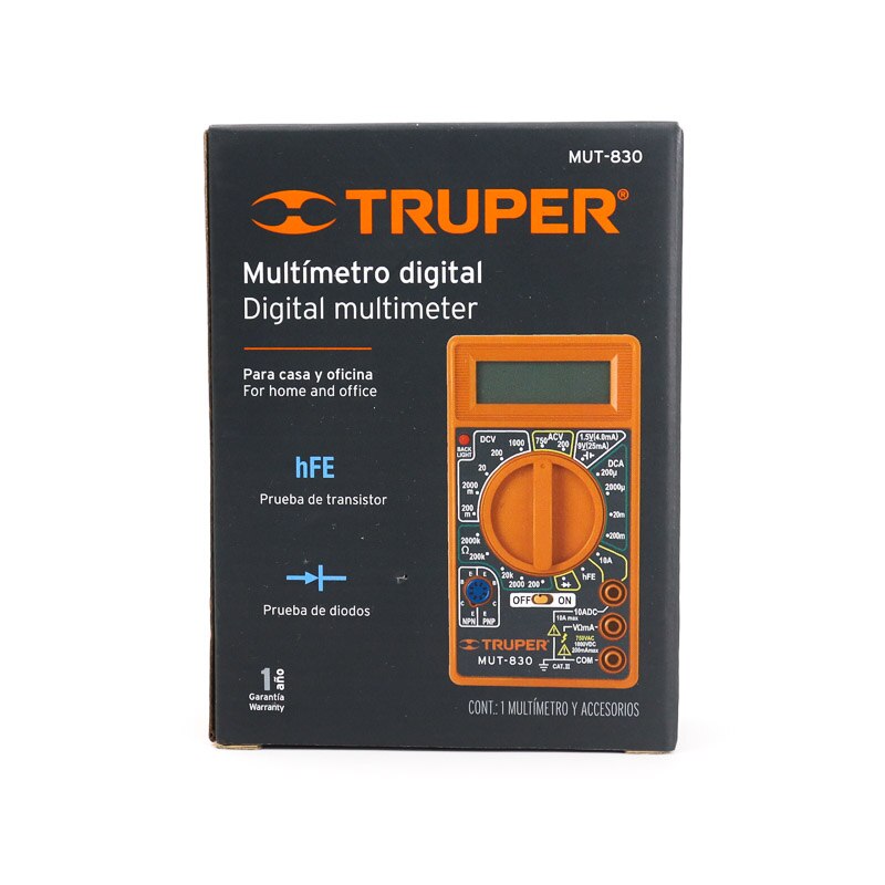Multimetro digital escolar truper mut830 - Sears