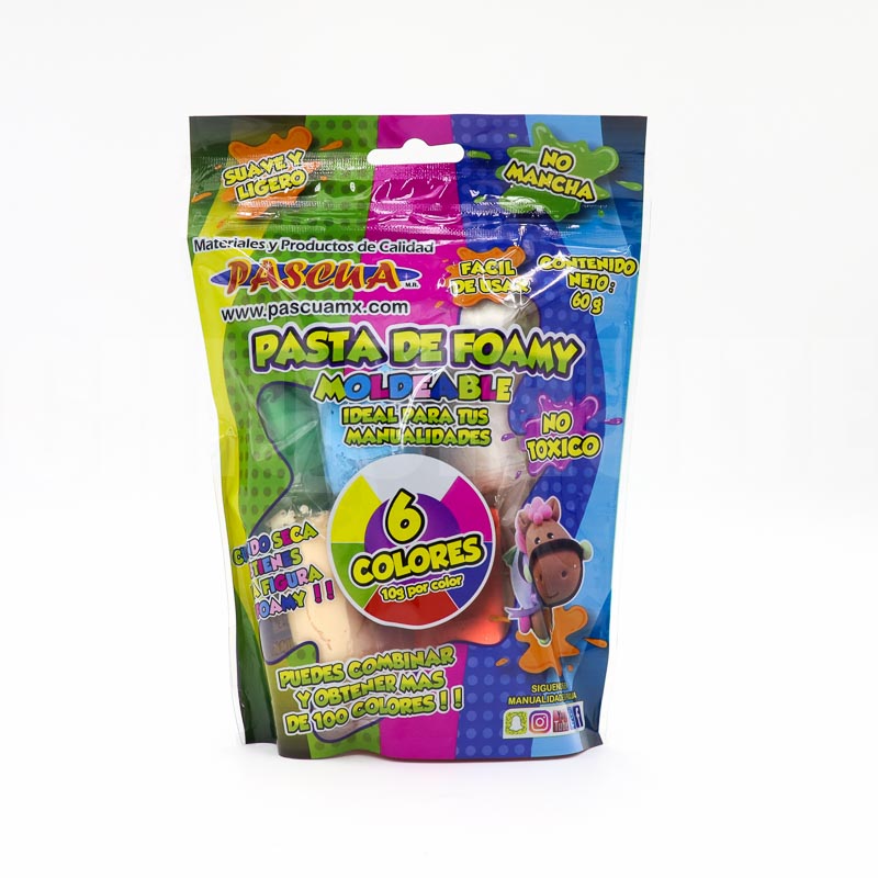 Foamy moldeable colores surtidos foami pascua 6 colores - Sears