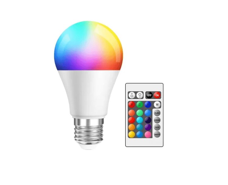 Foco colores rgb con control 120 colores y temporizador - Sears