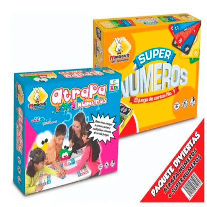 Súper números y atrapa números montecarlo 2 juegos de mesa - Sears