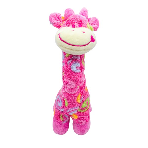 Jirafa de peluche rosa ultra suave de 30 cm con espirales - Sears