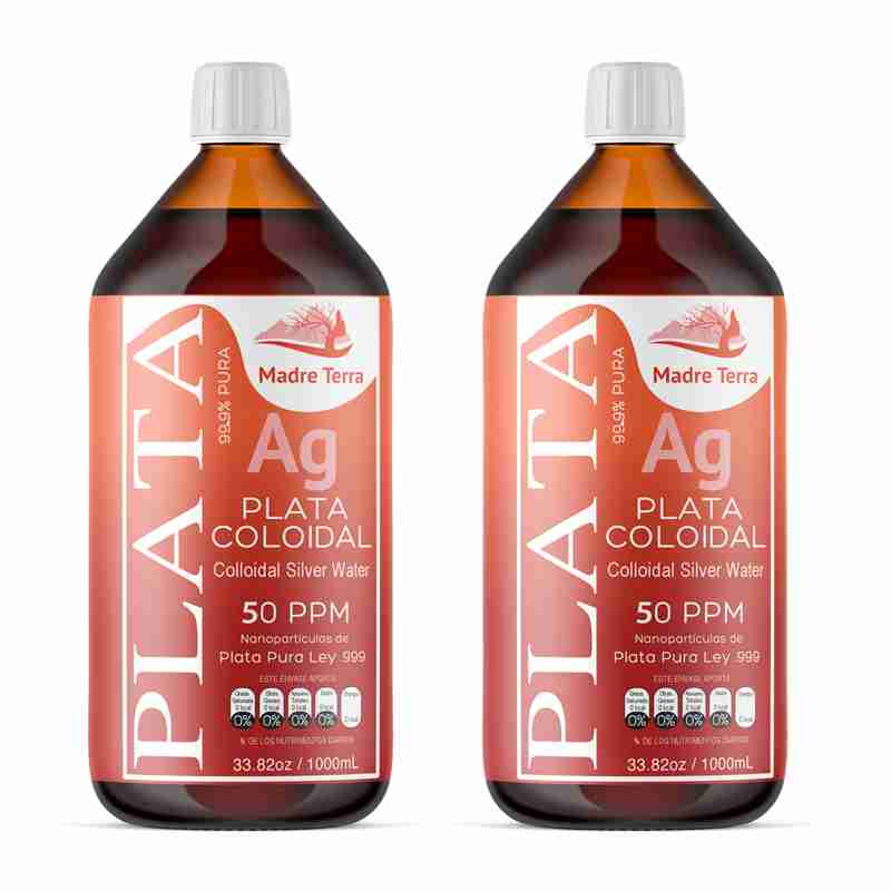 Plata coloidal colloidal silver 50 ppm paquete con 2 litros - Sears