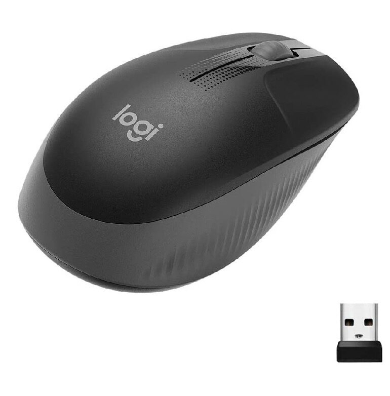 Mouse logitech m190 grey inalÁmbrico receptor usb pc mac chrome linux ...