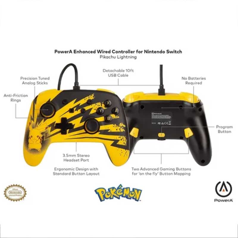 Control nintendo switch pikachu pokémon power a - Sears