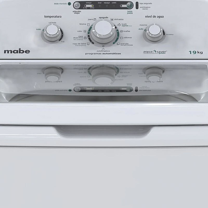 Lavadora automatica de 19kg mabe lma79113vbab0 - Sears