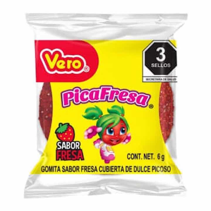 Picafresa gomitas confitadas, dulces vero 200 piezas (1,2kg) - Sears