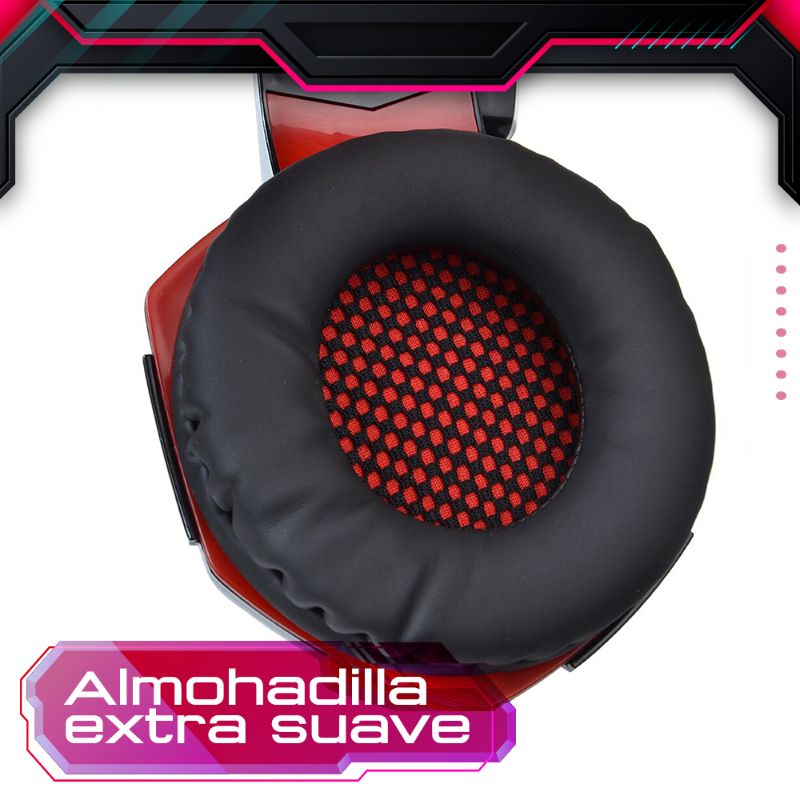 Audífonos headset gamer con micrófono kotion each g2000 rojo - Sears