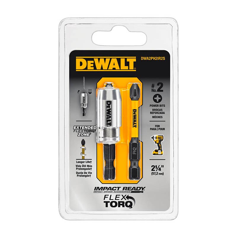 Puntas de impacto dewalt phillips ph #2 portabroca magnético - Sears