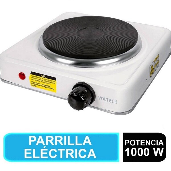Parrilla electrica de disco portatil 1 quemador estufilla volteck - Sears