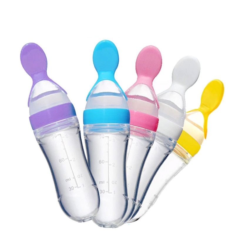 Cuchara para biberon para papilla alimentador de bebe bebes color ...