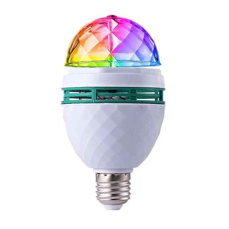 Focos de colores led giratorio rgb fiesta disco e27 luz led! - Sears