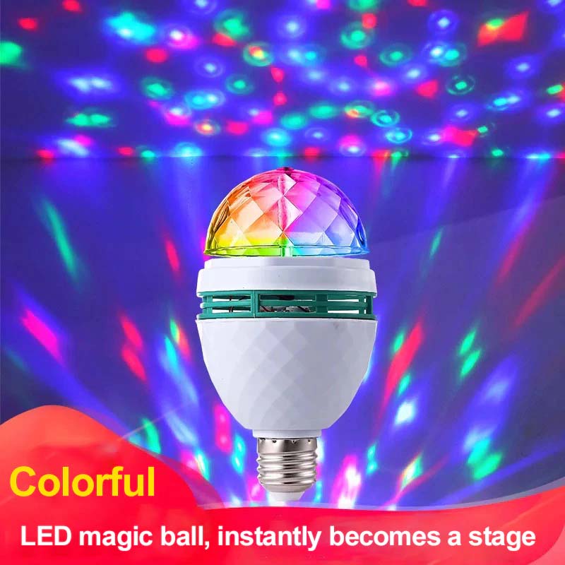 Focos de colores led giratorio rgb fiesta disco e27 luz led! - Sears