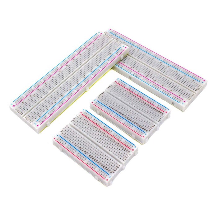 Kit de protoboard blanca 830 y 400 puntos 2 piezas cada uno - Sears