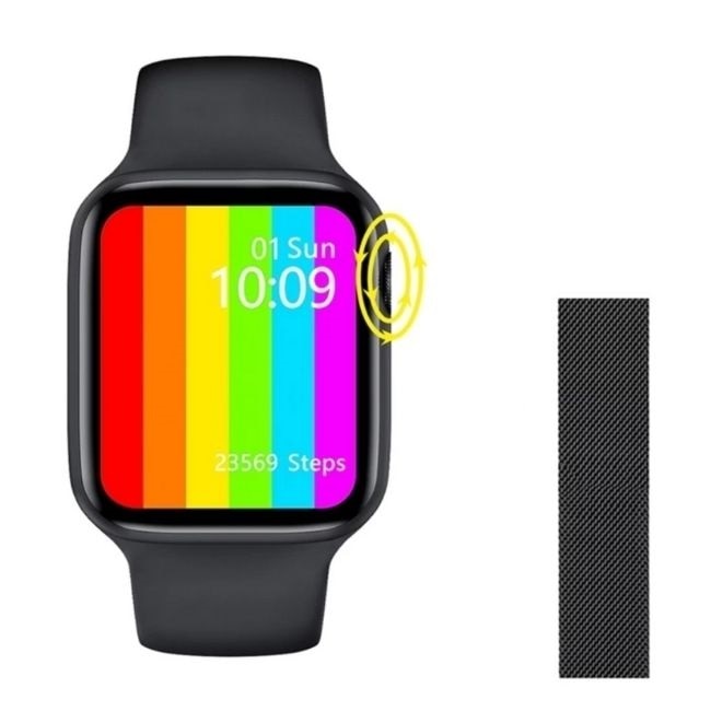 Smartwatch serie 6 pro plus 2021, pantalla completa, 44mm, resistente ...