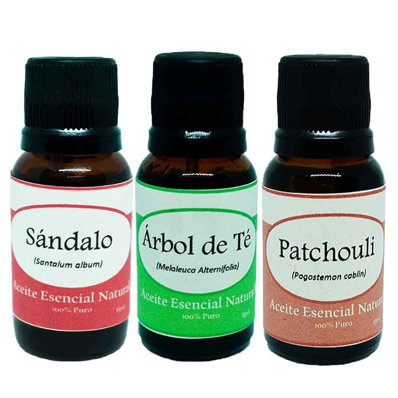 Arbol de te sandalo pachuli aceite esencial natural aromaterapia kit ...