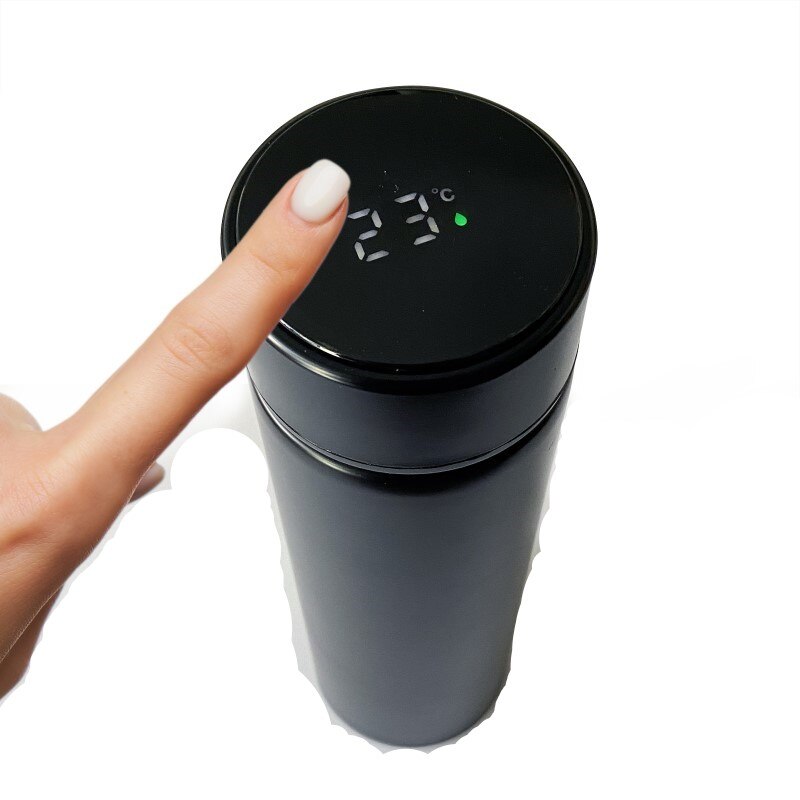 2 termos digital inteligente de acero inoxidable 500 ml c/u, libre bpa ...