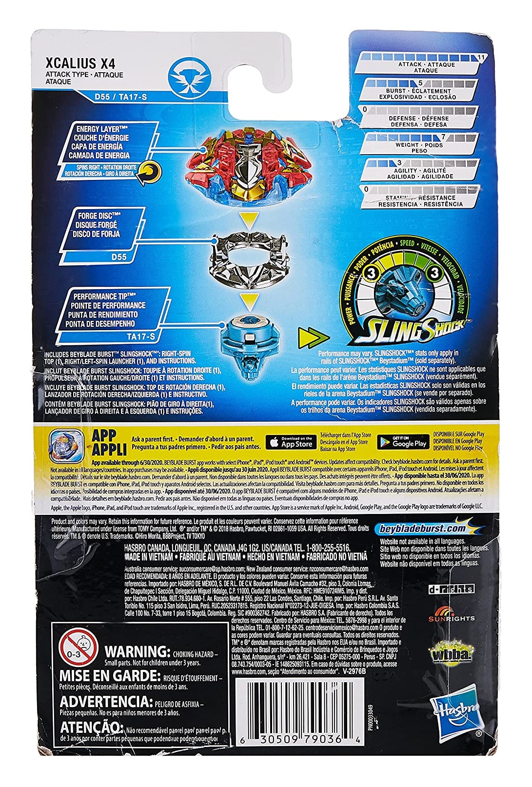 Beyblade burst turbo xcalius x4 sling shock hasbro - Sears