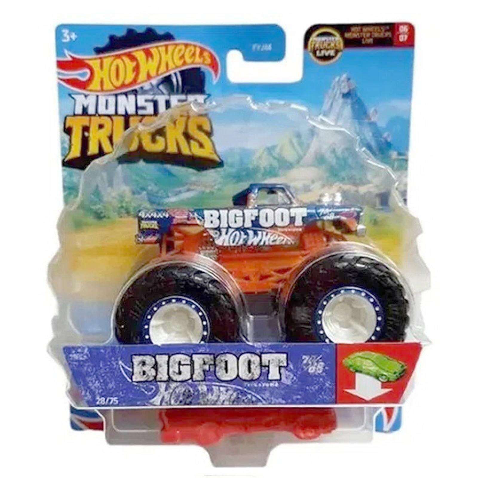 Hot wheels carro monster trucks 1:64 escala fyj44 mattel - Sears