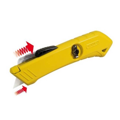 Navaja De Seguridad Auto Retractil 6.5 In + Matraca Stanley