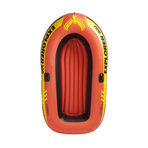 Lancha Inflable Explorer 300 Remos + Lago Bomba Rio Intex