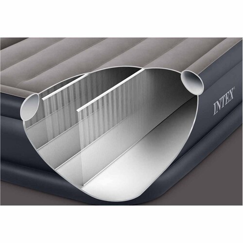 Cama Colchon Doble Altura Inflable Campismo Twin Bomba Intex