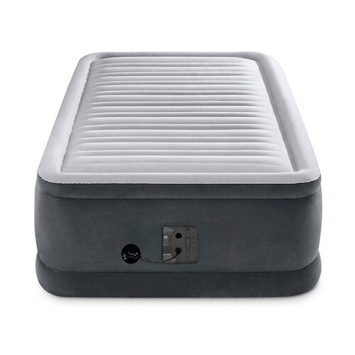 Cama Inflable Campismo Twin Premium Doble Alto + Bomba Intex