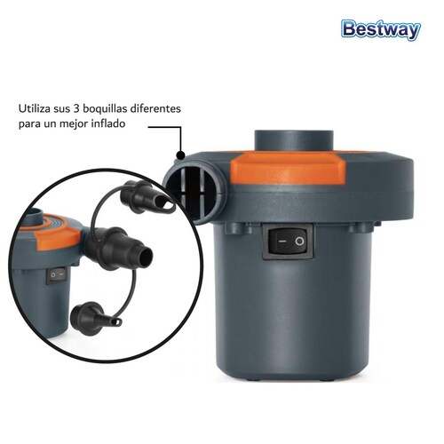 Bomba Aire Eléctrica Inflar Colchon Alberca Infable Bestway