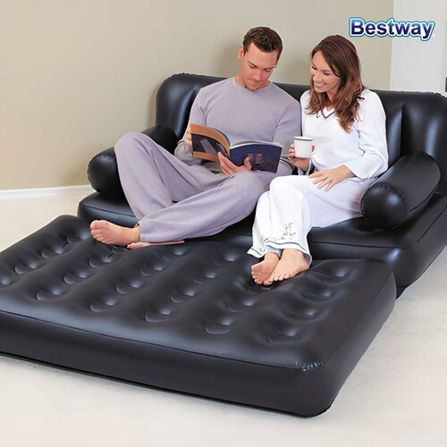 Sillon Sofa Cama Inflable Multiposicion 5en1 Camping Bestway
