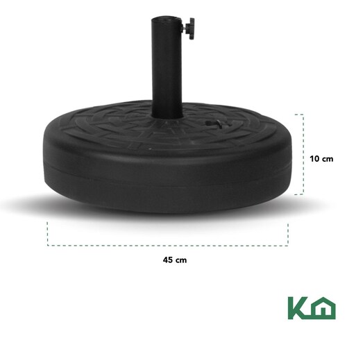 Base Para Sombrilla Jardin Hasta 2.70m Rellenable Arena Agua
