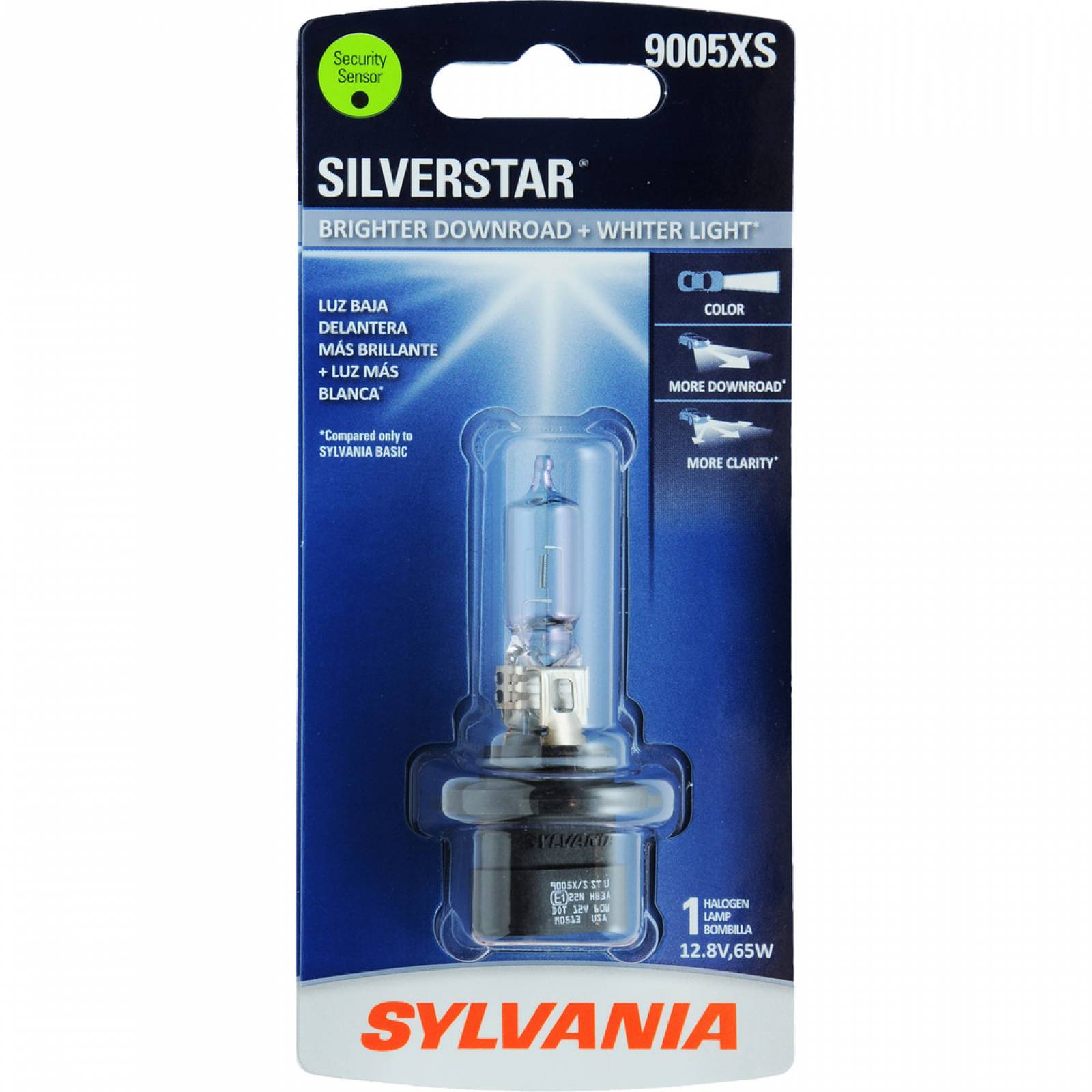 Foco Frontal SYLVANIA 9005XS Silverstar Halogeno Luz Blan 1p