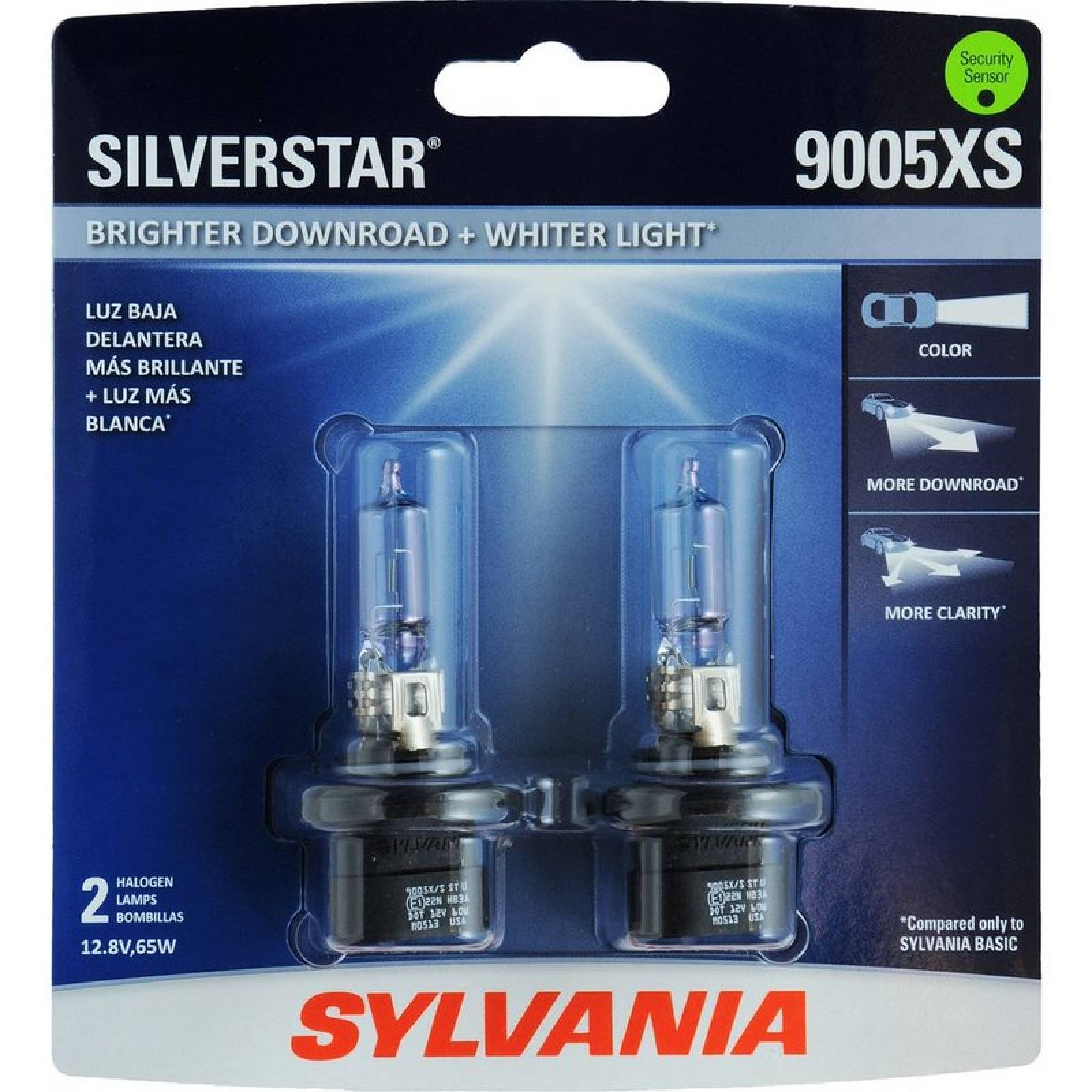 Foco Frontal SYLVANIA 9005XS Silverstar Halogeno Luz Blan 2p