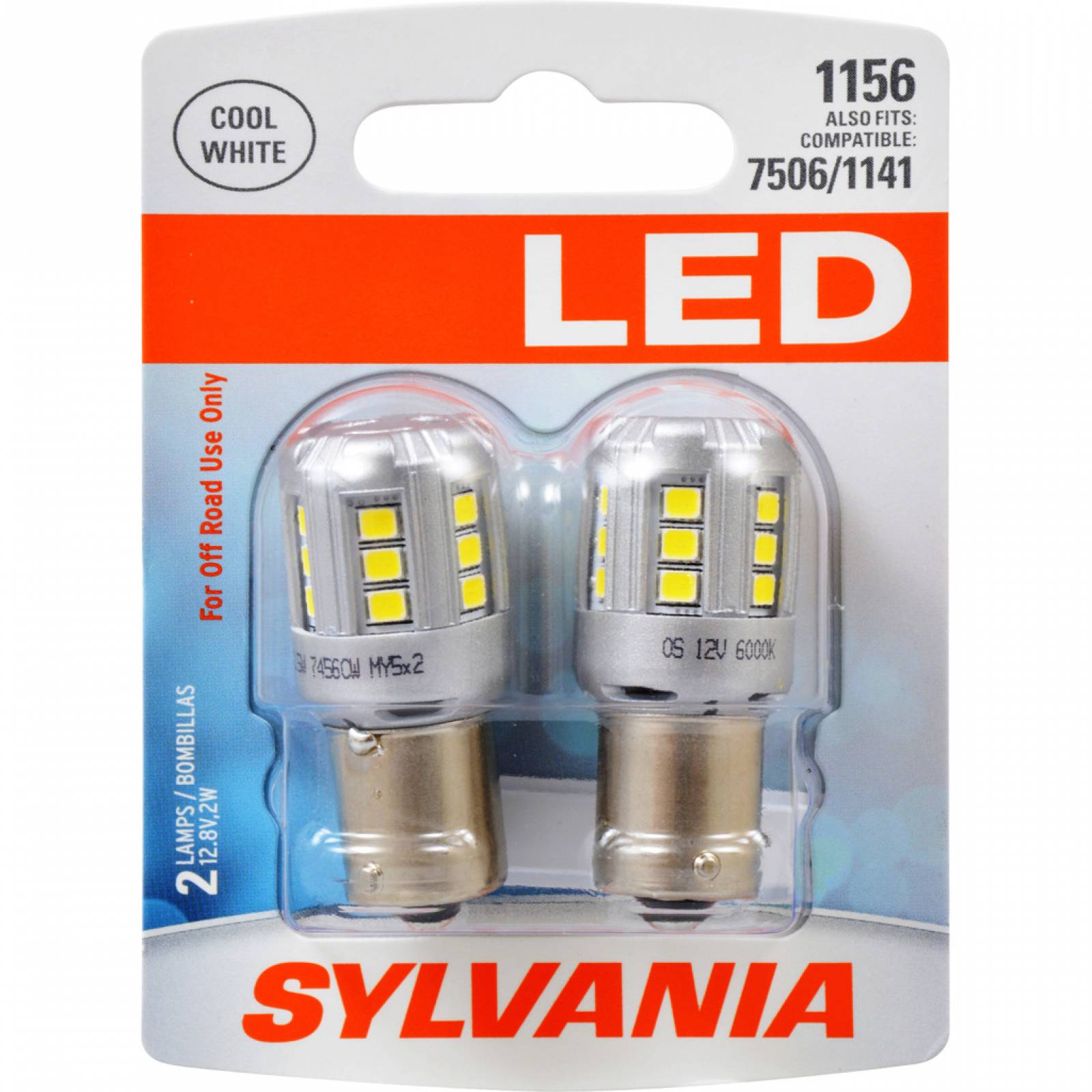 Foco LED Blanco SYLVANIA 1156 Paquete de 2 piezas