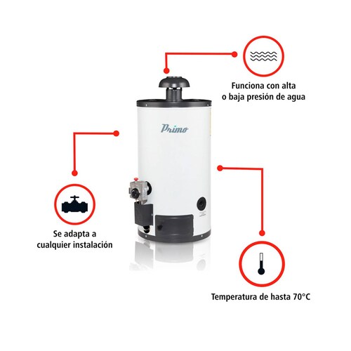 Boiler Automático Primo Encendido Pizoeléctrico 40 Lts IUSA