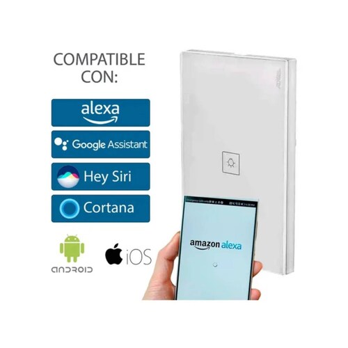 Placa Wifi Touch C 1 Apagador Sencillo 9804 Adir